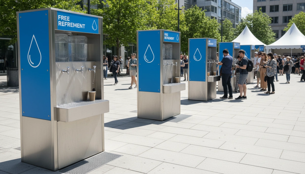 Large Event Hydration Solutions Portable Bottle Fillers for Crowd Peaks ...